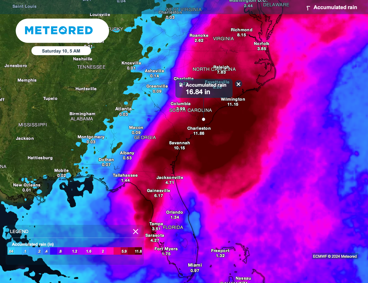 Hurricane Debby set to bring historic rainfall to Georgia and the ...