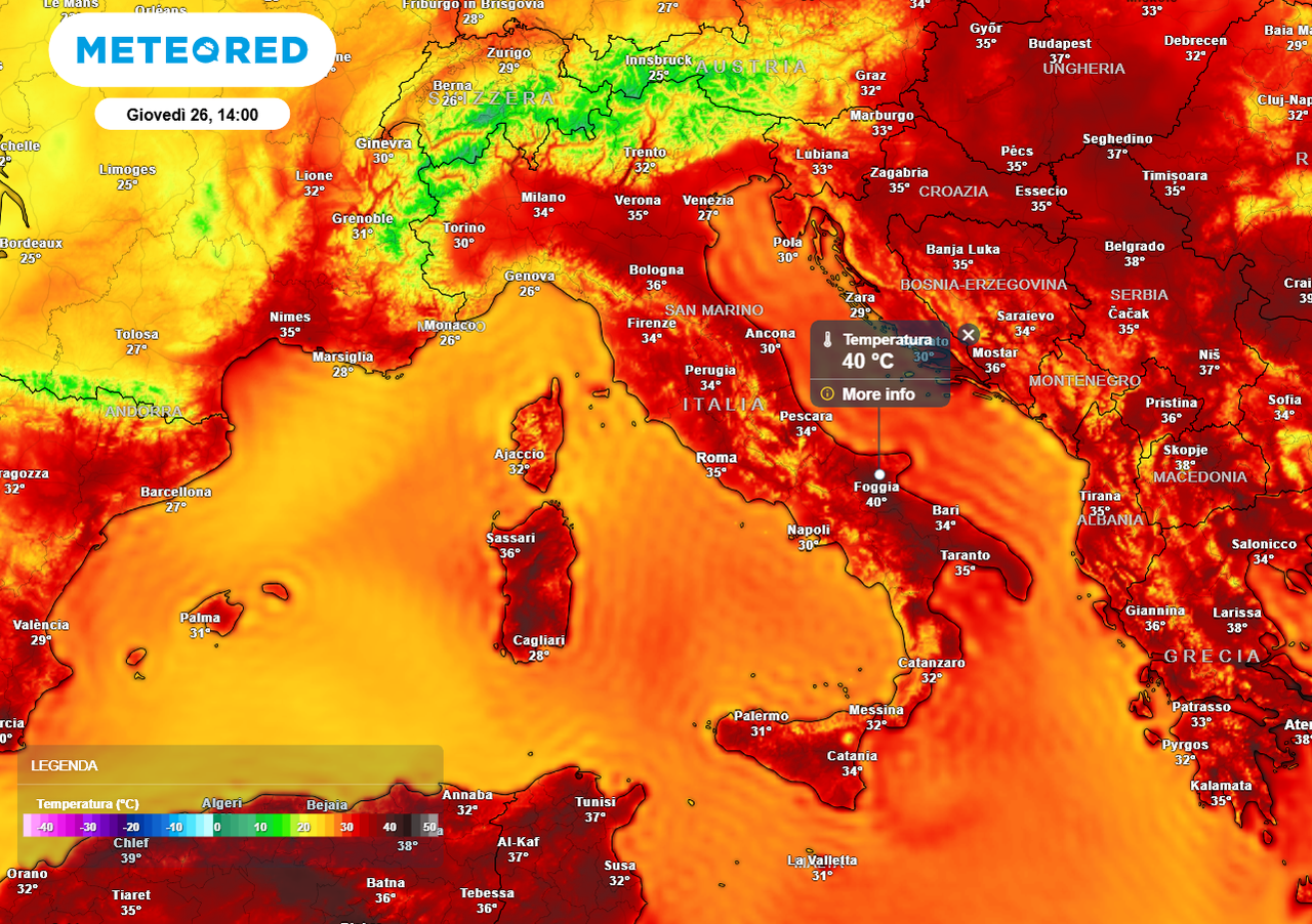 Il Meteo in Italia questa settimana: ondata di caldo imminente, ma attenzione anche oggi ai ...