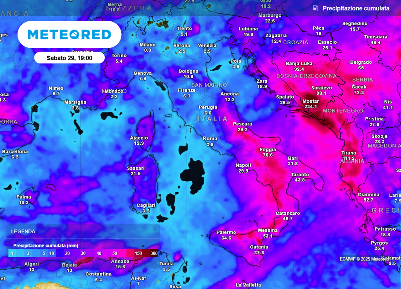 Il meteo in Italia questa settimana: nuova depressione porta piogge e temporali in queste regioni