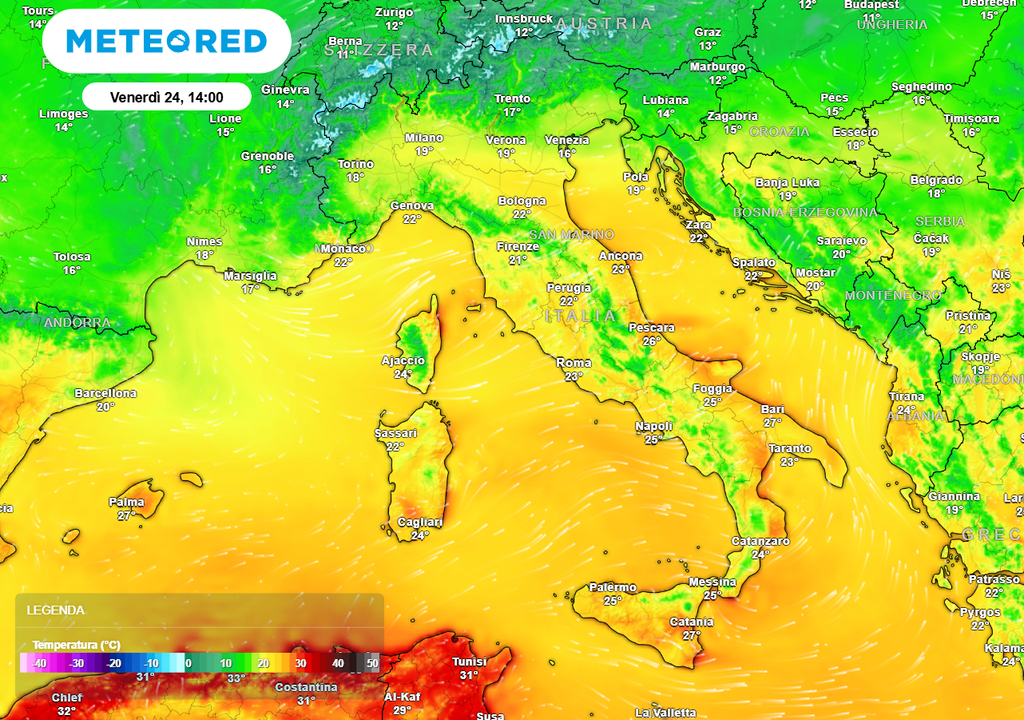 Il meteo in Italia questa settimana: imminente maltempo da Nord a Sud, fino a 100 mm di pioggia ...