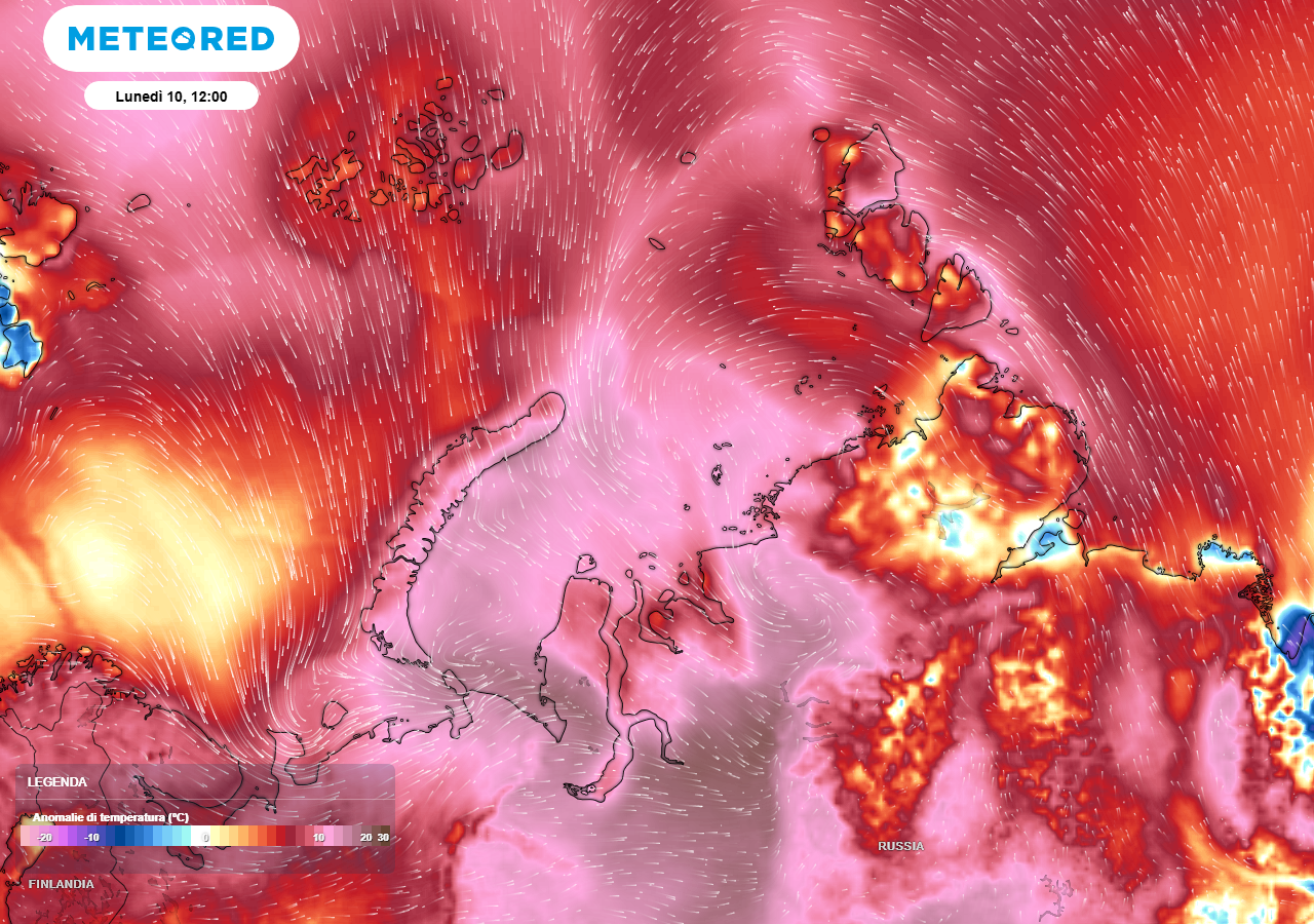 Il Polo Nord sta registrando temperature anomale positive in pieno ...