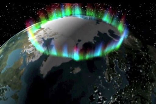 Northern Lights Aurora Borealis From Space Astrotourism: Aurora