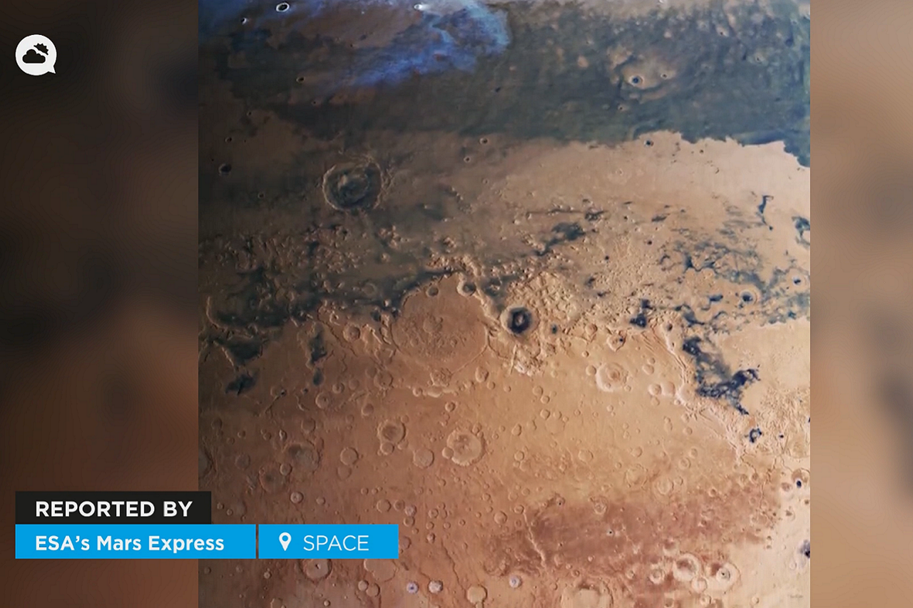 Stunning images of Mars captured by ESA's Mars Express! From the North ...