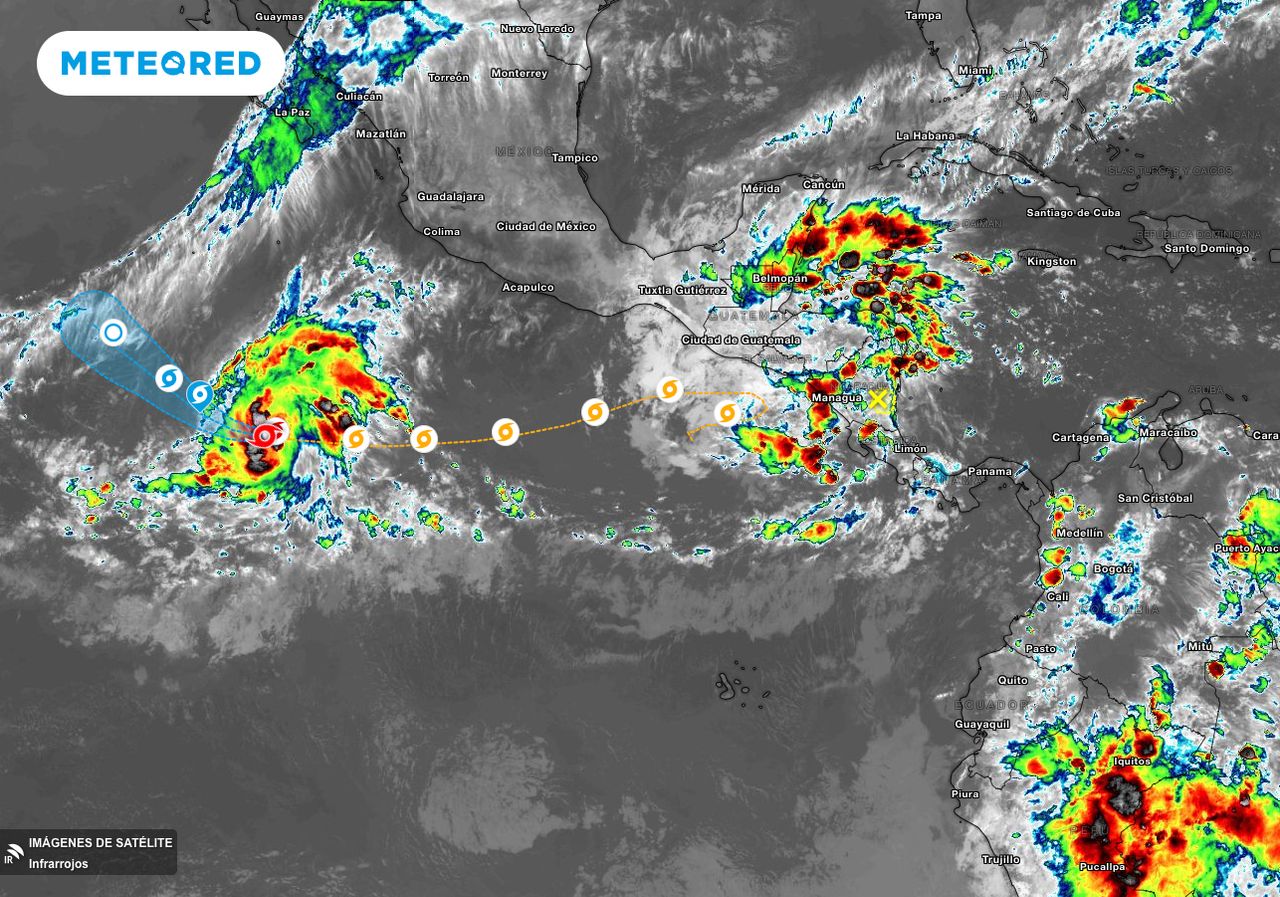 Invest 97L en Centroamérica y tormenta tropical Pilar en el Pacífico ...