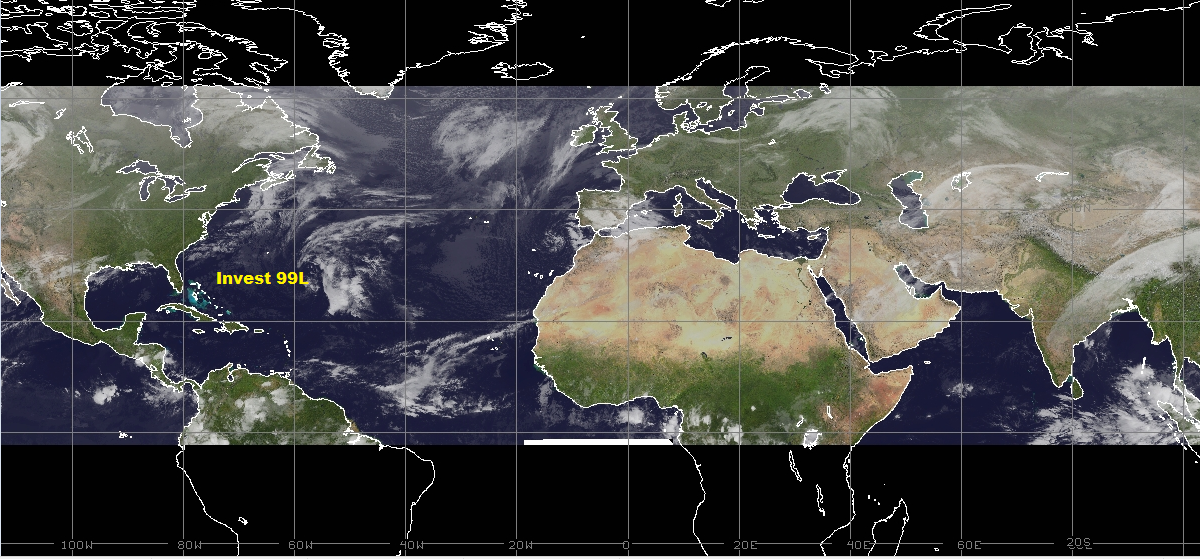 Invest 99L se organiza mejor y queda como único sistema tropical