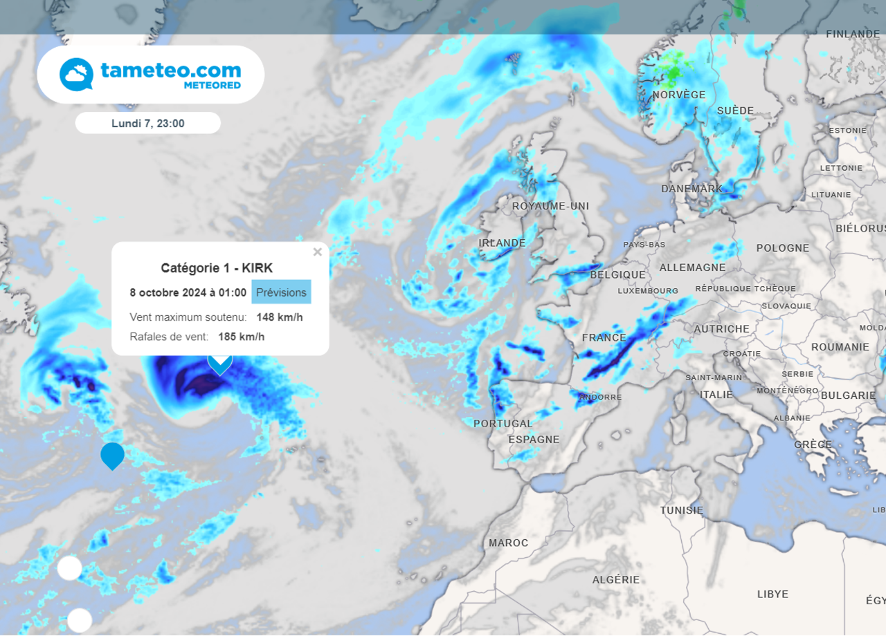 L'ouragan Kirk se dirige-t-il vraiment vers la France ? Quelles ...