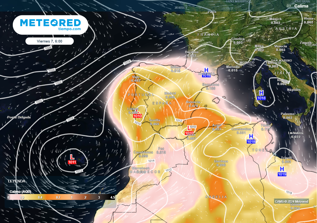 La calima regresa a España: el cielo cambiará de color y las nubes ...
