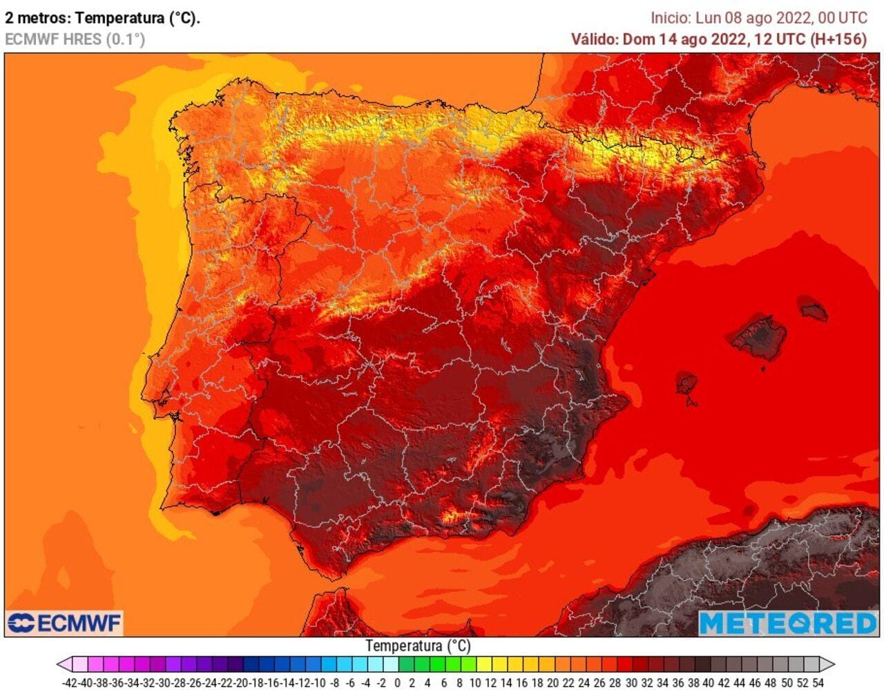 La canícula podría traer un envite extremo final. Antes, tormentas intensas
