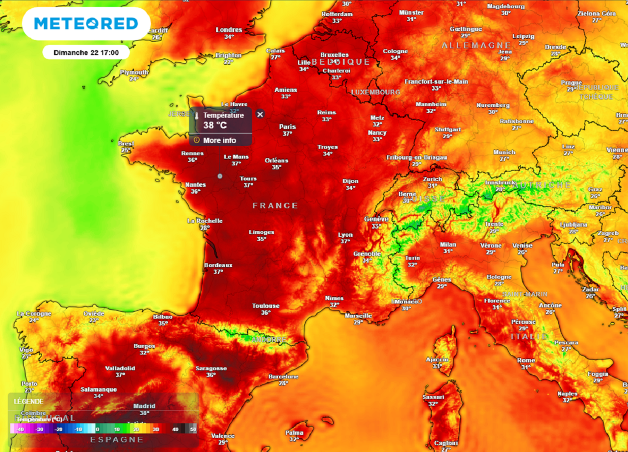 La canicule est confirmée, jusqu'où les températures vont-elles grimper ce week-end et la ...
