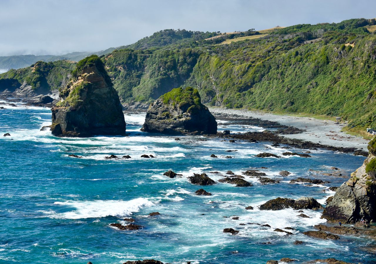 Playas De Chile Acantilados Azules