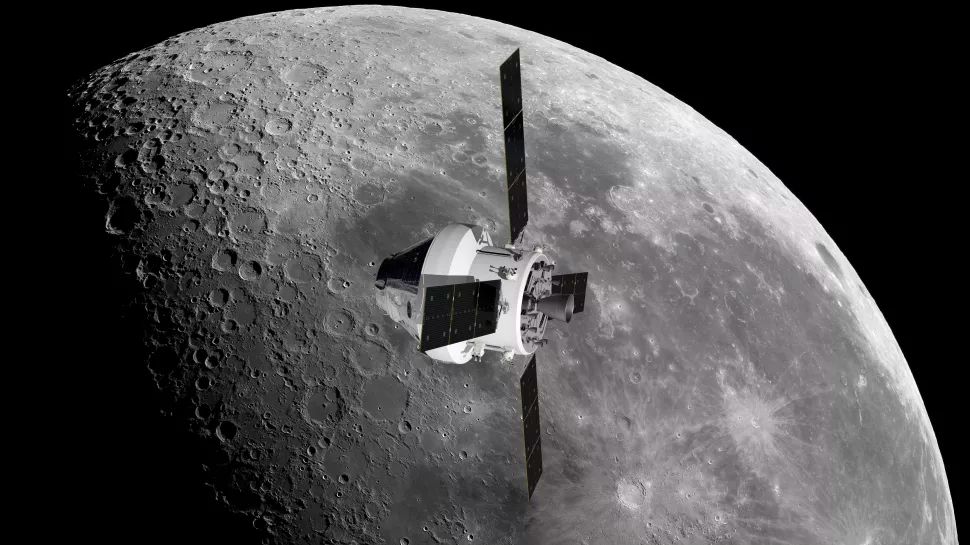 La Nave Orión Está A Punto De Sobrevolar La Luna