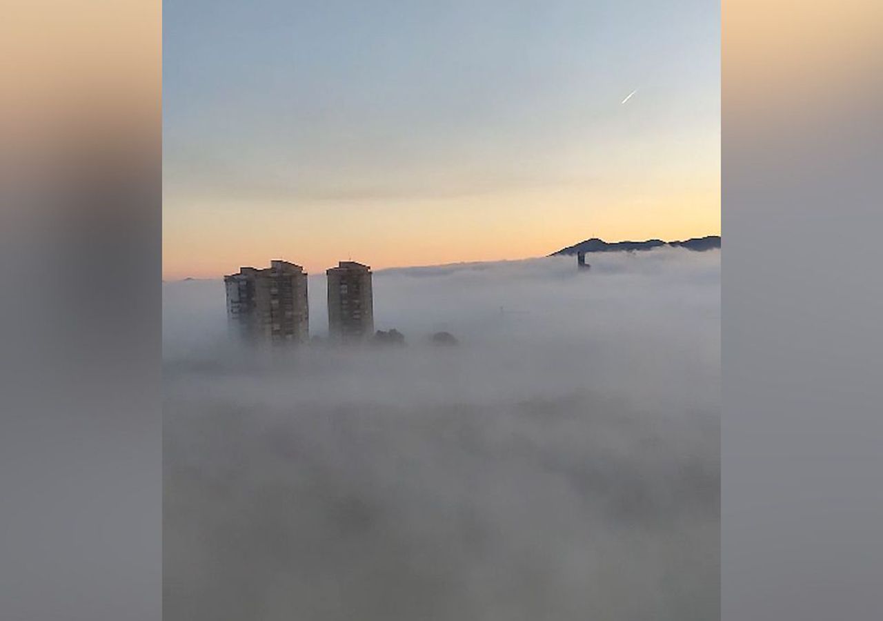 Un espectacular mar de nubes inunda Benidorm: causas de este fenómeno y ...