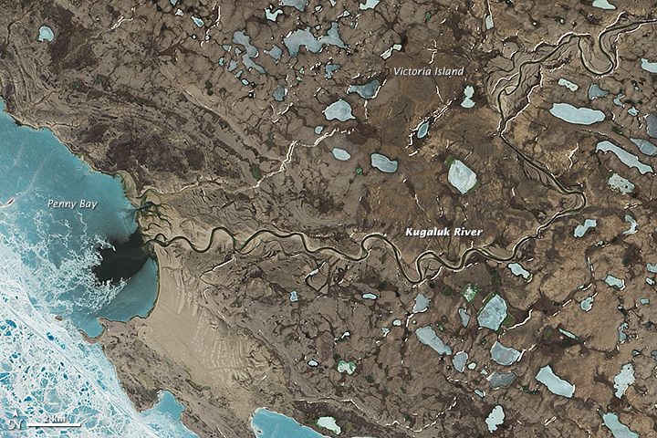 La península de Wollaston, Isla Victoria