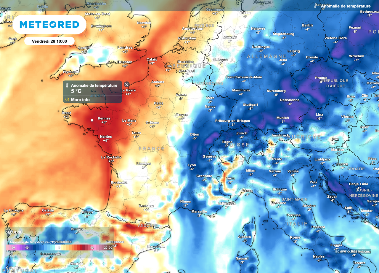 Le modèle météo européen modifie ses prévisions : régime NAO+ jusqu'au ...