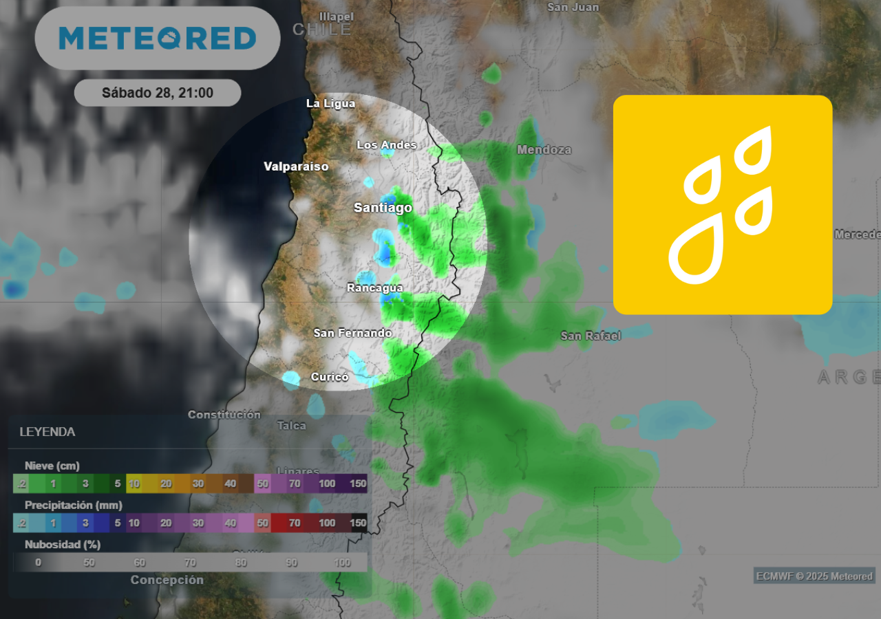 Sábado y domingo de aire polar en gran Santiago: se espera lluvia ...