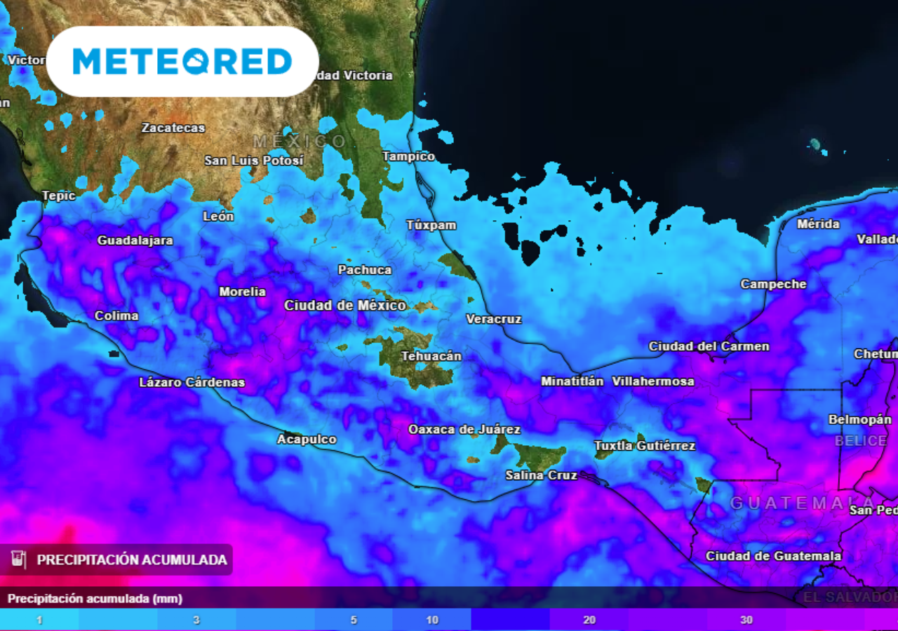 Lluvias intenas por posibles formaciones ciclónicas en el Pacífico mexicano