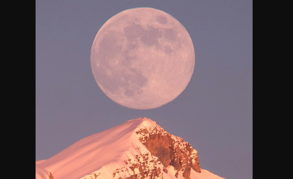La Luna llena de la Nieve y Júpiter en conjunción durante este fin de ...