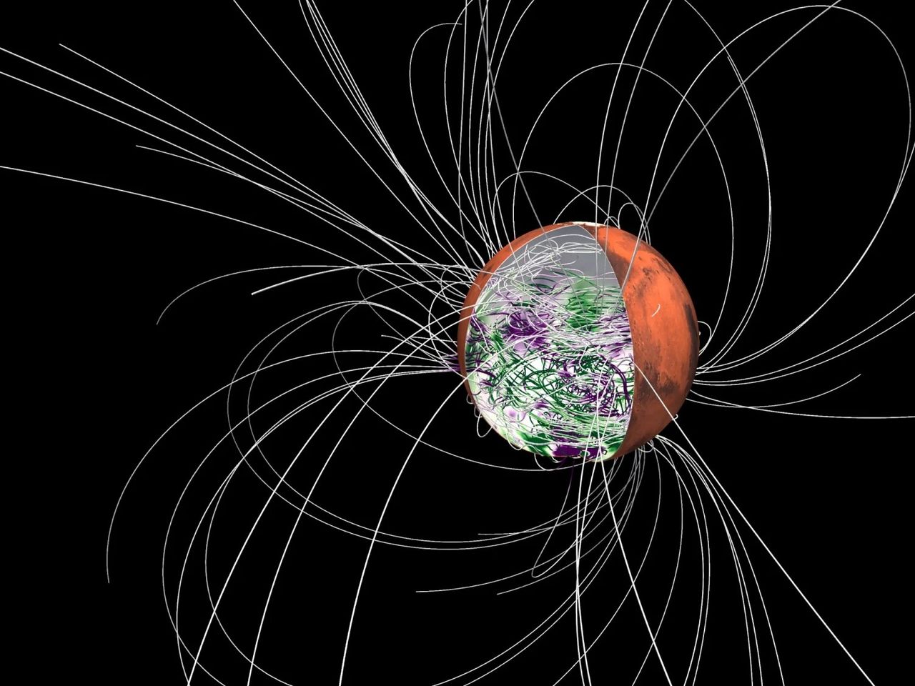 Mars had a magnetic field, but only in one hemisphere: a new theory ...