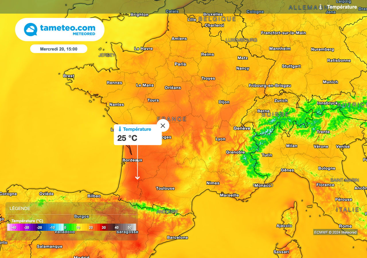 Météo : 25 à 26 degrés dans le sud de la France. Où va-t-il faire le ...