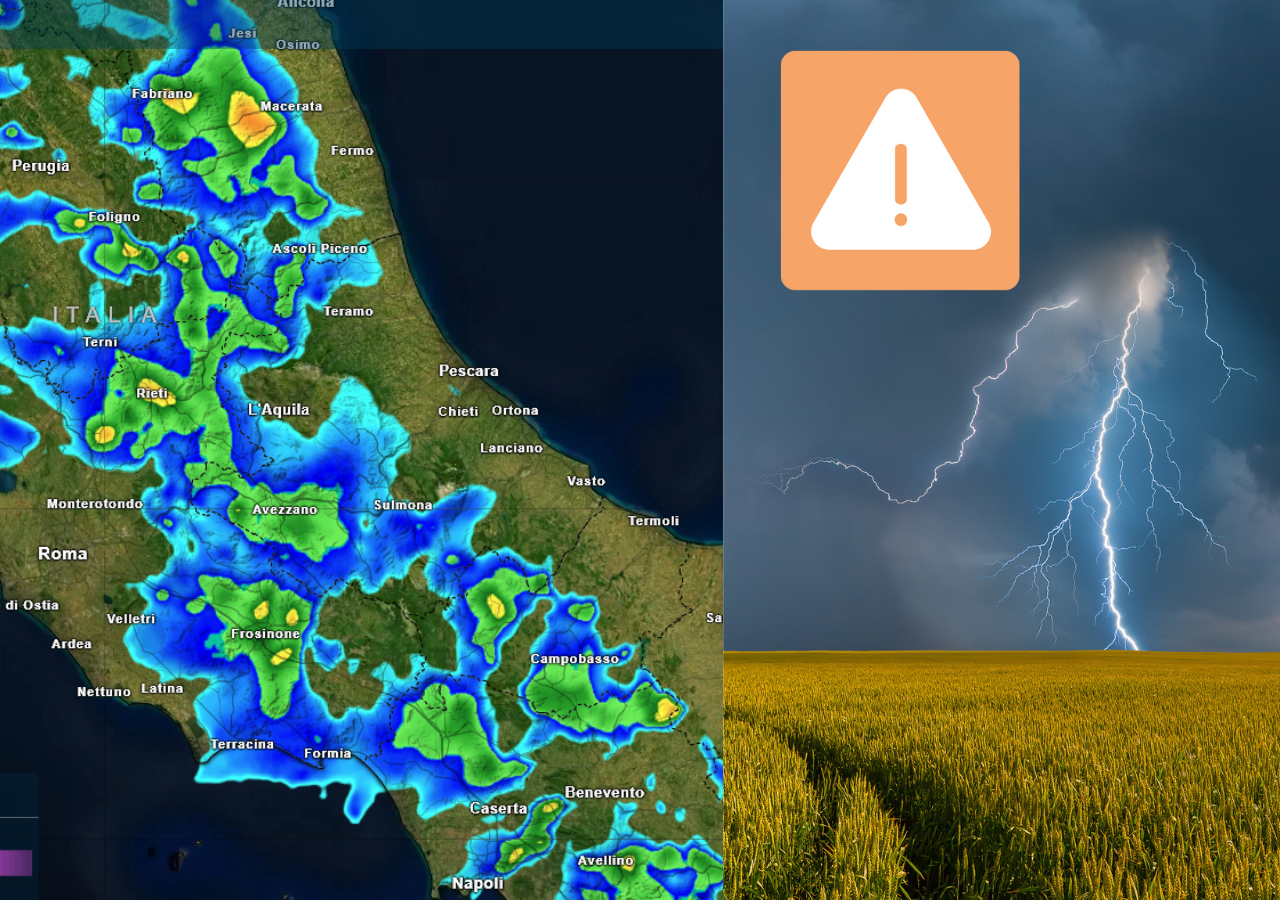 Meteo: violenti temporali con grandine e colpi di vento imminenti, nuova allerta meteo della ...