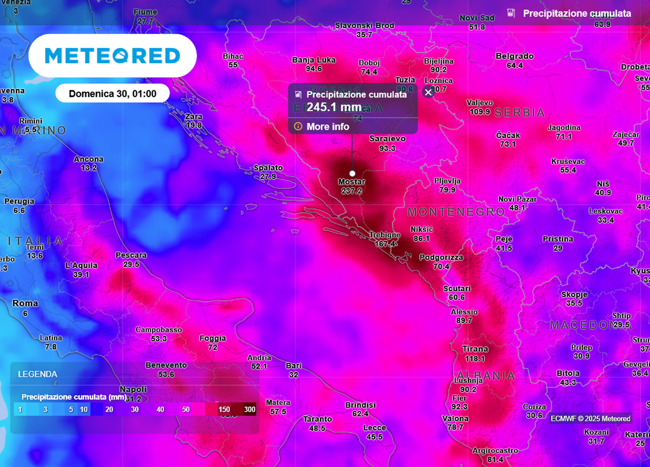 Meteo, attenzione alle piogge torrenziali in arrivo ai due lati dell'Adriatico: serio rischio ...