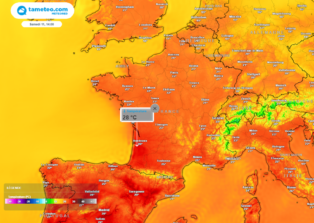 Météo de la semaine en France : retour en force du soleil avec une hausse continue des températures