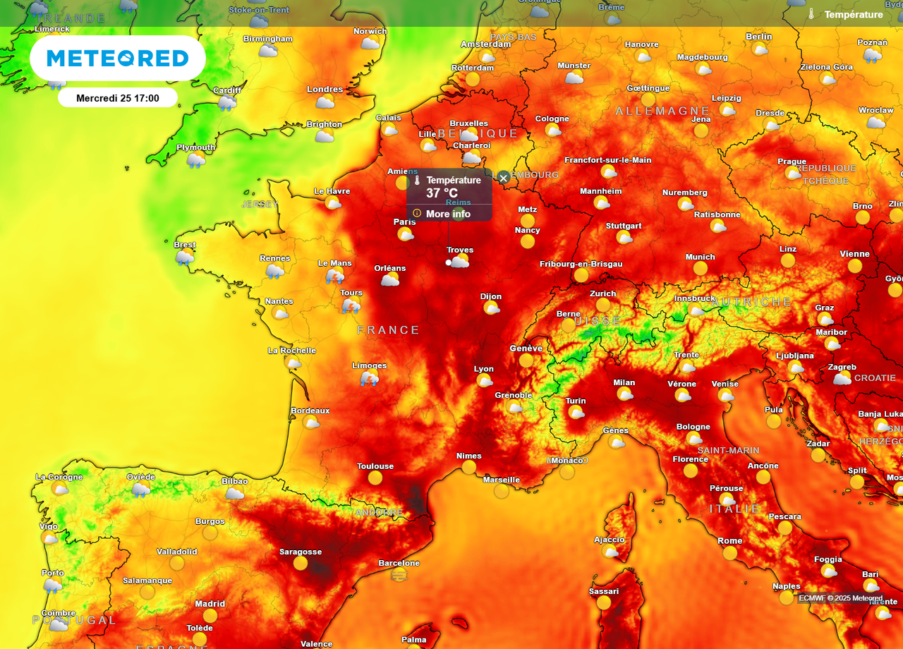 Météo de la semaine en France : vers un nouveau pic de forte chaleur ...