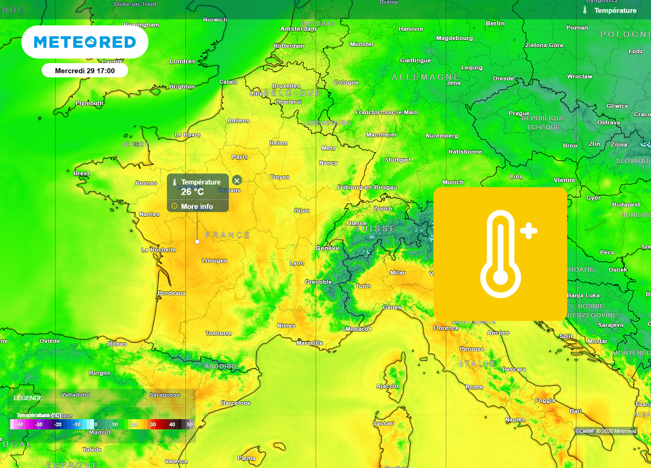 Météo en France : le seuil de chaleur de 25°C atteint dans 8 régions ce ...