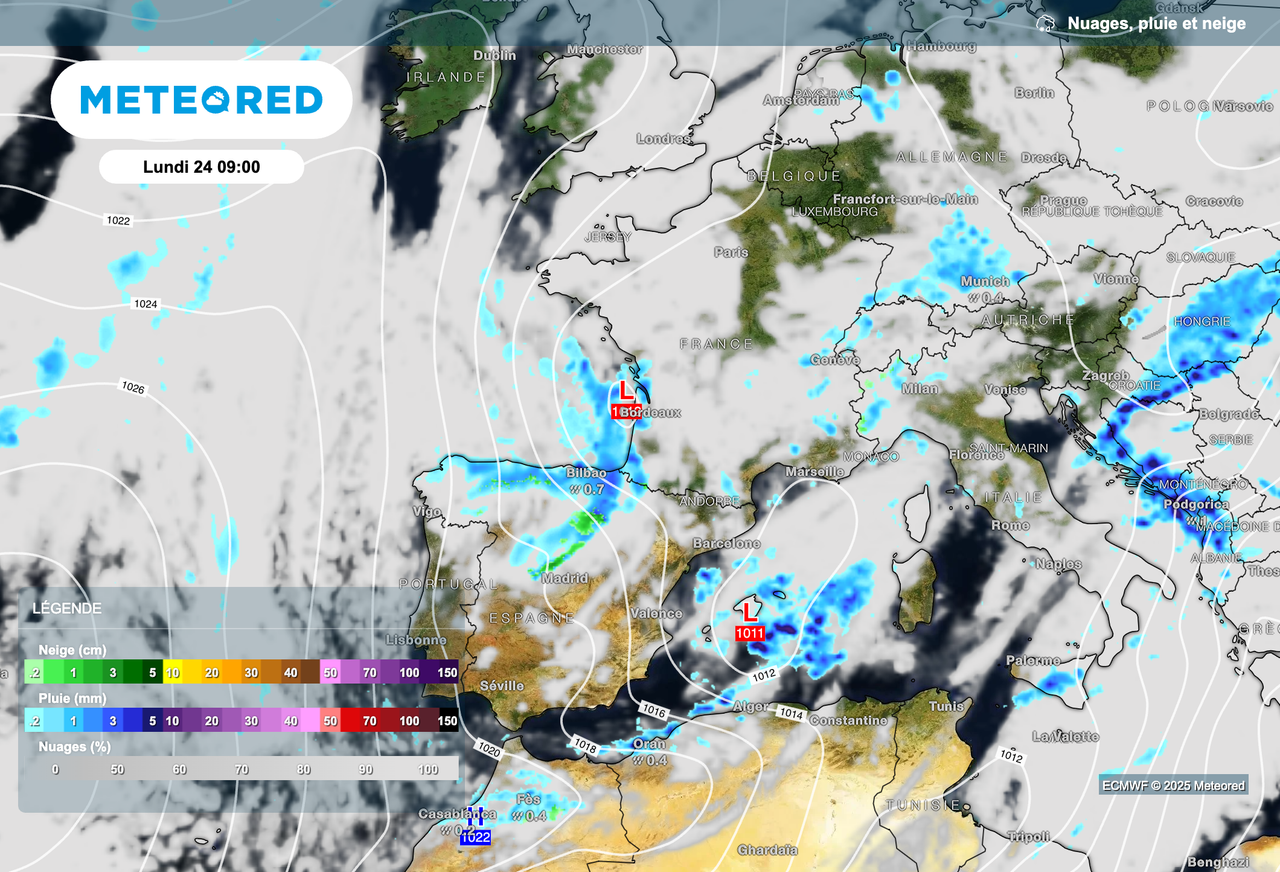 Météo : goutte froide en Méditerranée ! Quelles conséquences pour la ...