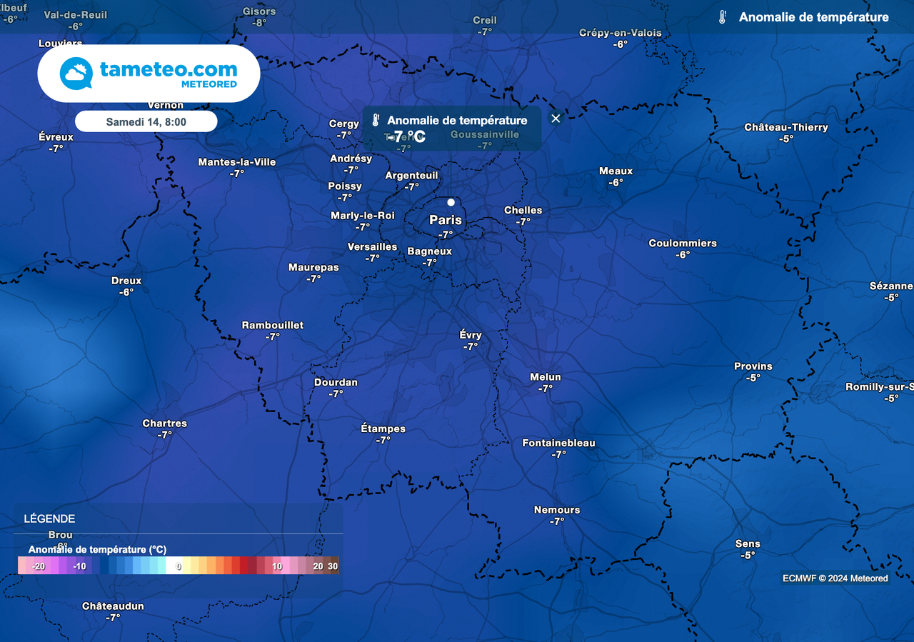 Météo : l'Île-de-France touchée par la descente d'air polaire ! Nos ...