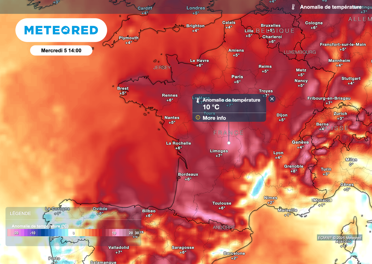 Météo : plus de 25 degrés selon le modèle européen ! Pourquoi la France ...