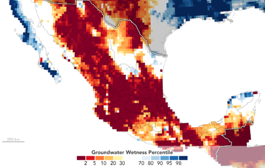 México se ve afectado por una gran sequía histórica, extrema y ...