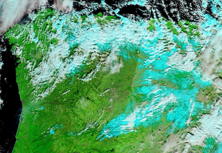 Nevadas en la zona norte