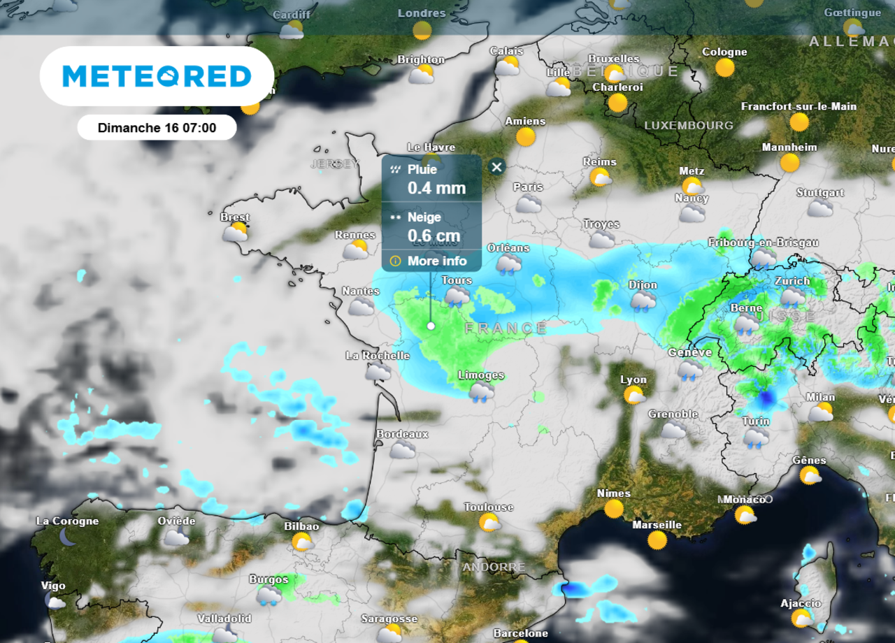 Nouveau risque de neige en plaine ce dimanche en France : quelles régions concernées par cette ...