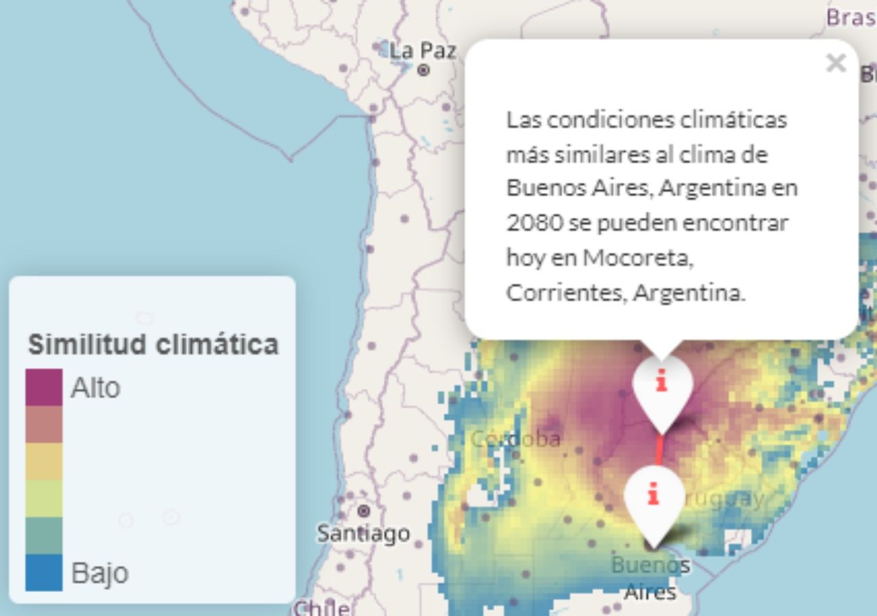 Novedoso mapa interactivo: consultá cuál ciudad tiene actualmente el ...