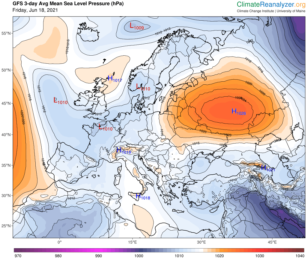 Nueva dana atlántica que entra y generará precipitaciones por el oeste