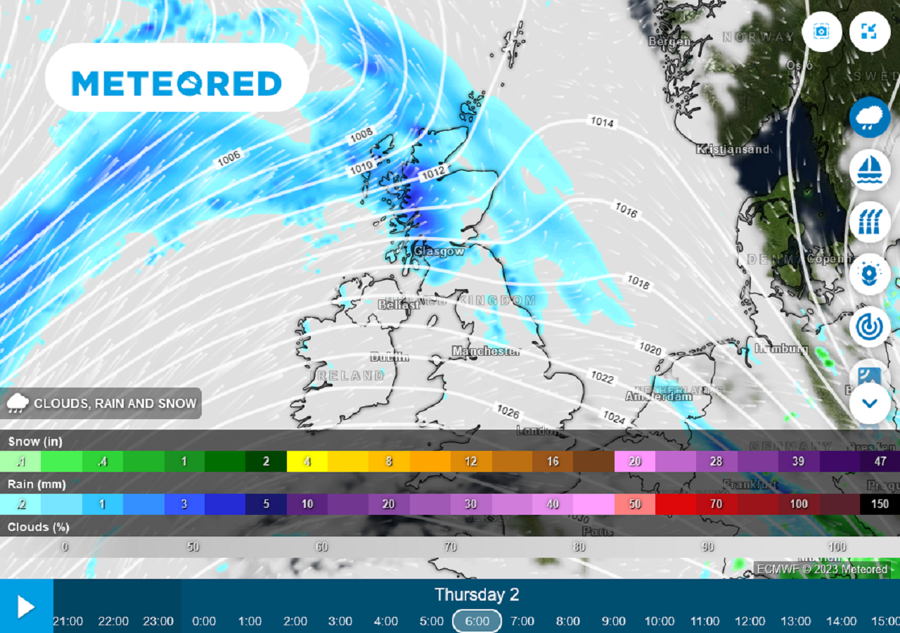 Over 100mm of rain forecast in Scotland!