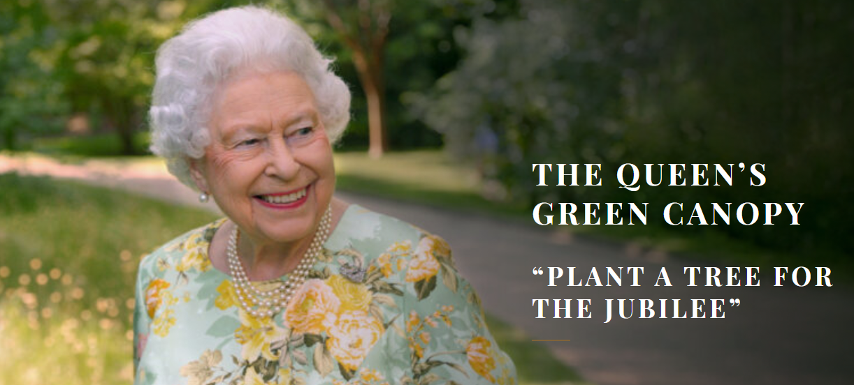 Plantar árboles para el jubileo de la reina Isabel II