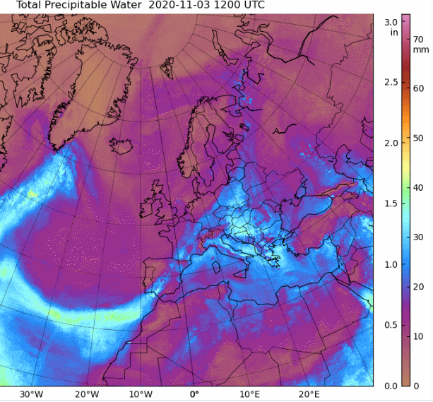 Precipitaciones generalizadas e intensas para el 4-7 de noviembre