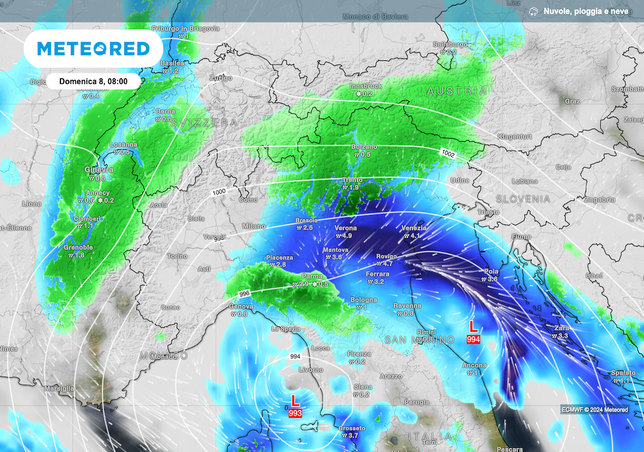 Previsione neve: cos’è il CAD cold air dammig, la diga di aria fredda ...