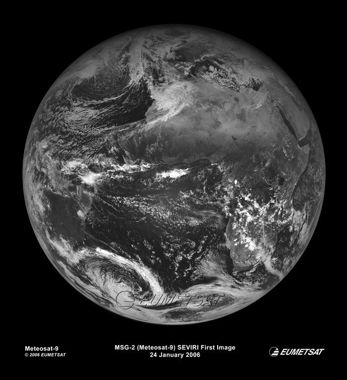 Primera imagen del Meteosat-9