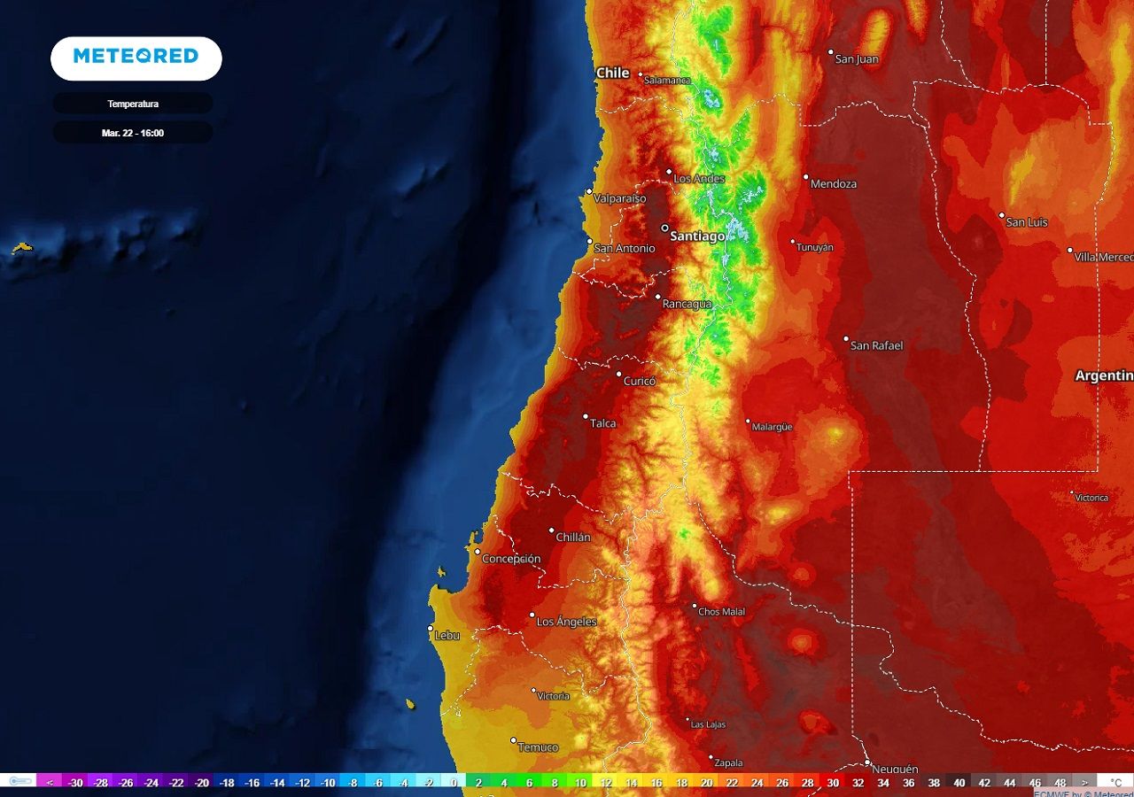 Calor extremo volverá a tomarse varias regiones de Chile
