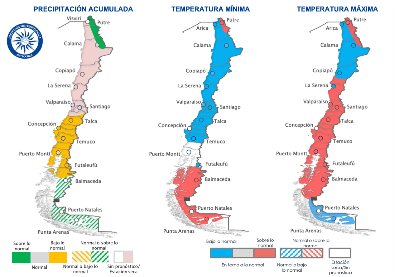 Modelos de la DMC dan su pronóstico para Chile en los próximos meses