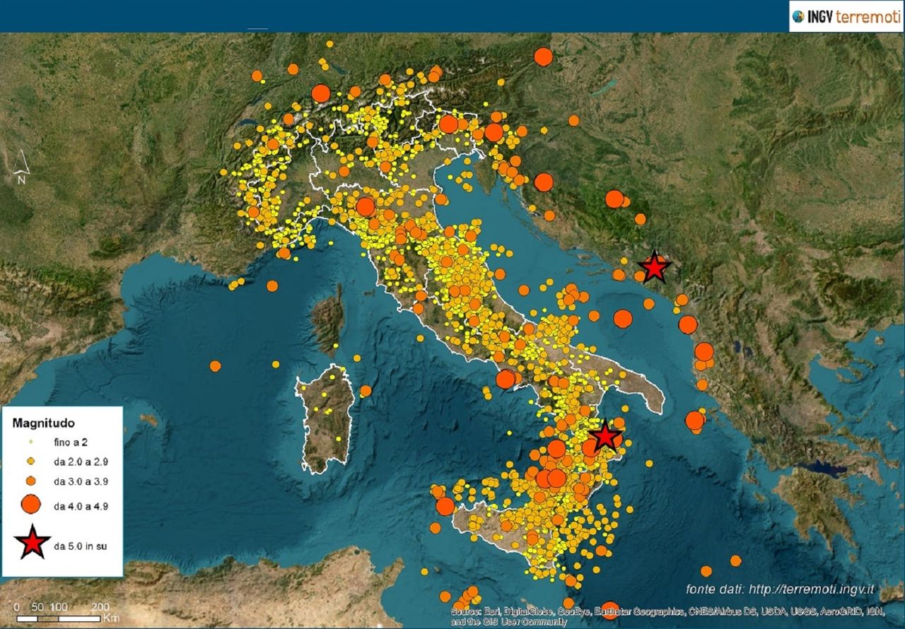 L'Italia si conferma uno dei paesi europei con più terremoti: ecco ...