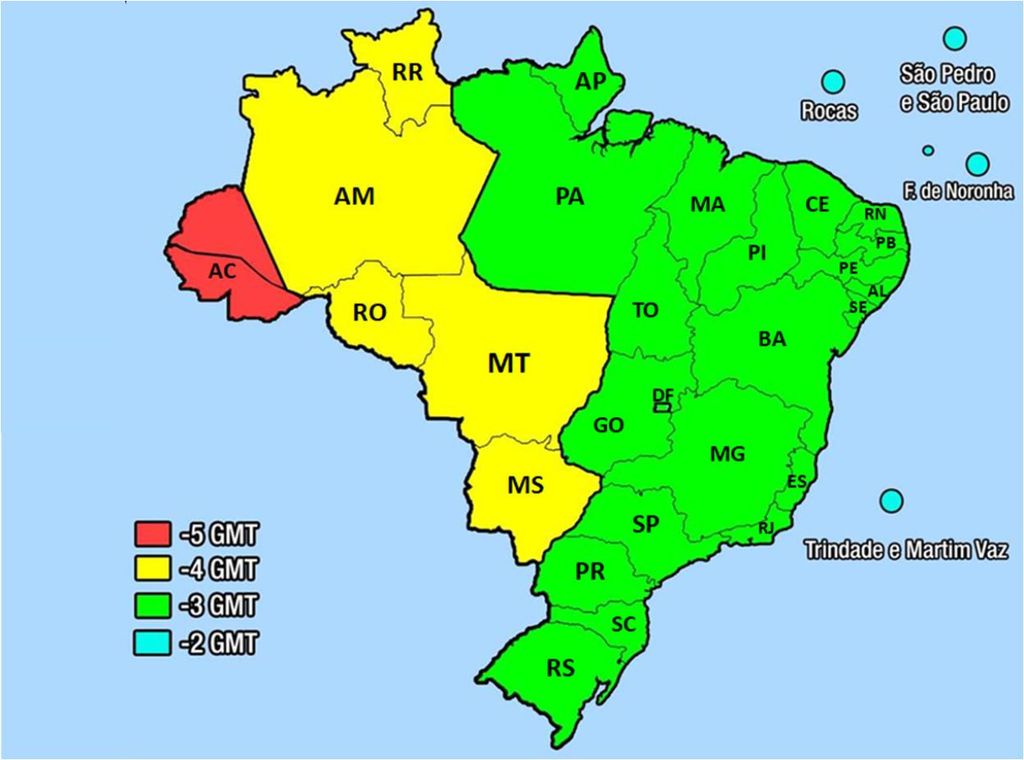Quantos fusos horários tem no Brasil? Veja quais são e como se dividem