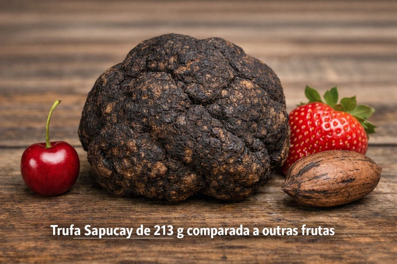 Recorde nacional: trufa rara encontrada no RS tem mais de 20 vezes o ...