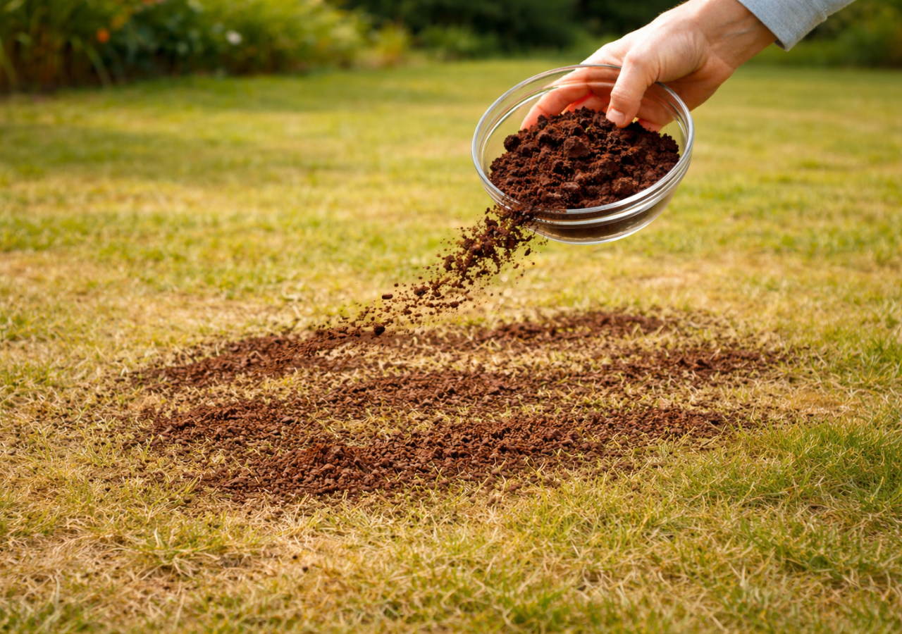 Restore the green color of your lawn with an ingredient you consume ...