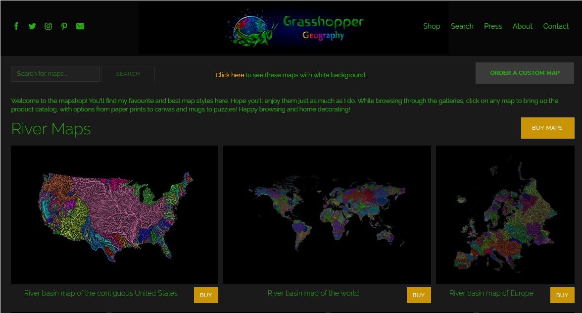 Ríos del mundo y sus cuencas con asombrosos detalles
