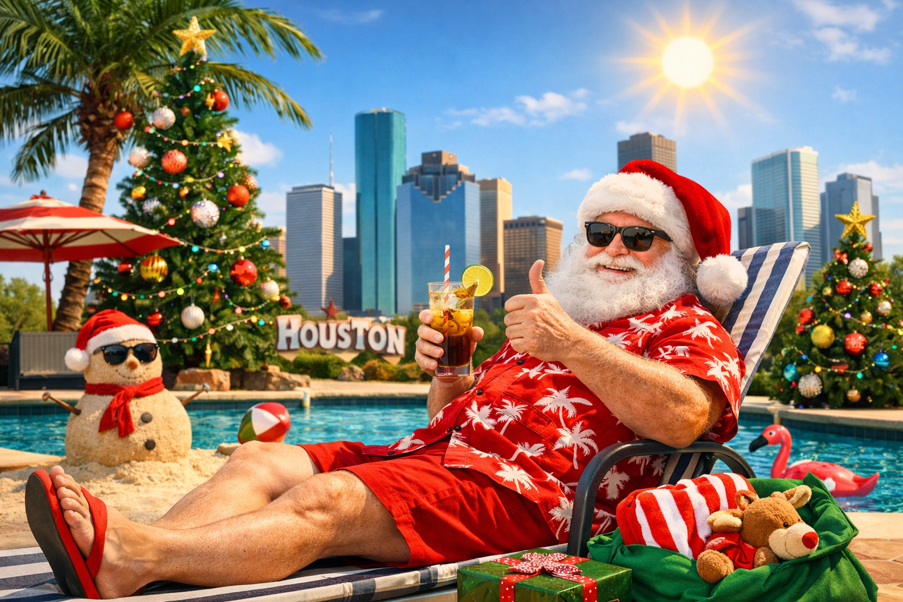 Santa in Shorts: Houston Braces for One of Its Hottest Christmases on ...