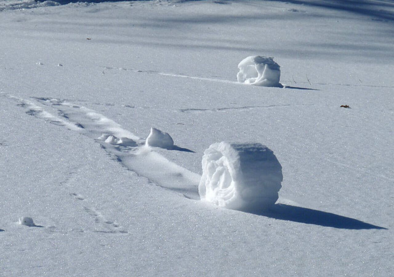 Anéis de neve: quando o inverno forma esculturas, um fenómeno natural ...